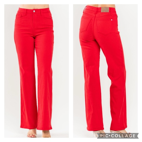 Judy Blue | Pants & Jumpsuits | Judy Blue High Waist Red Pants | Poshmark